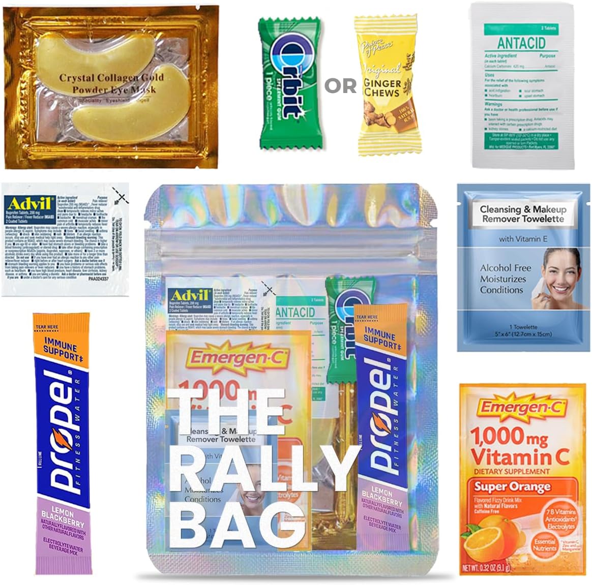 Amazon.com: Real Vitamins Rally Bag XL - 1 Pre-Filled Hangover Kit for ...