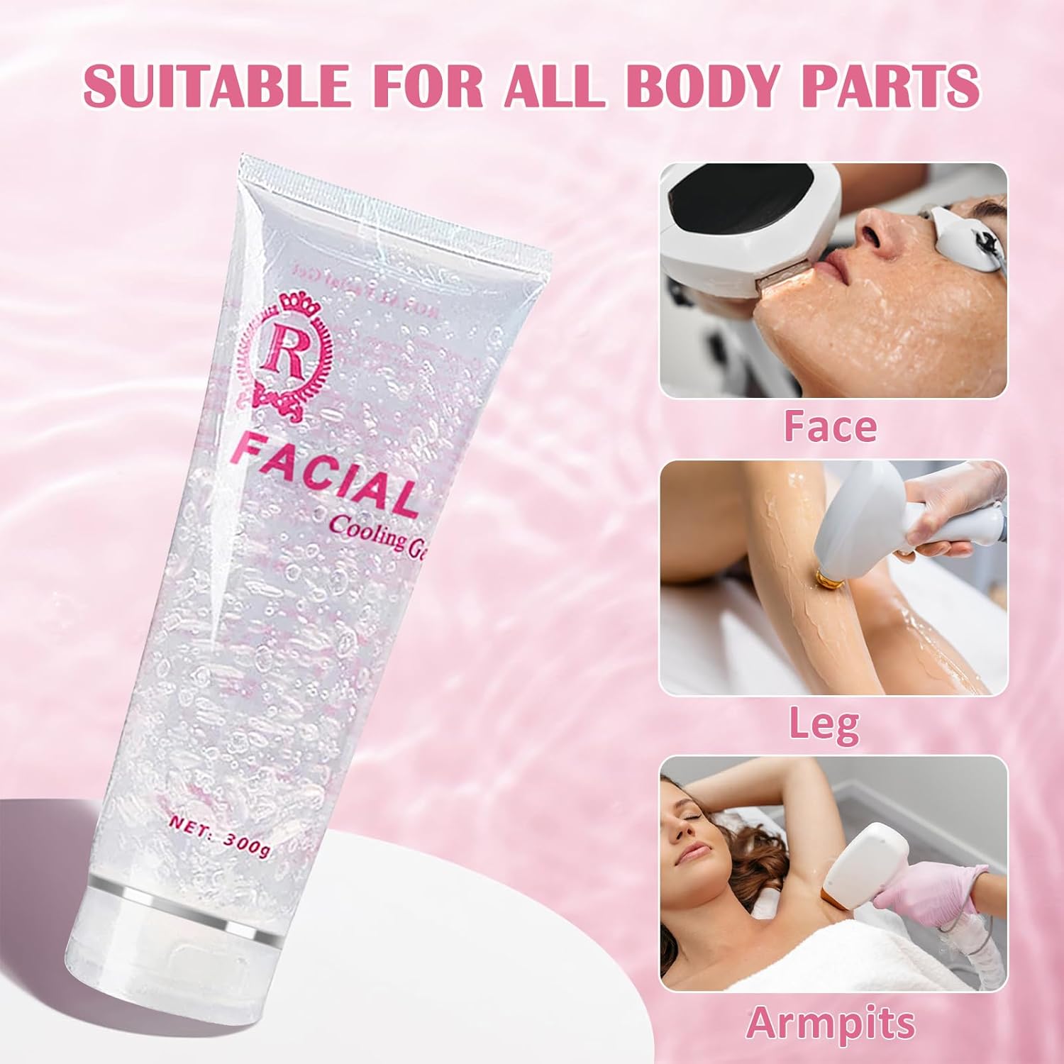 Coupling and Cooling Gel Use with IPL Hair Removal Device and Beauty ...