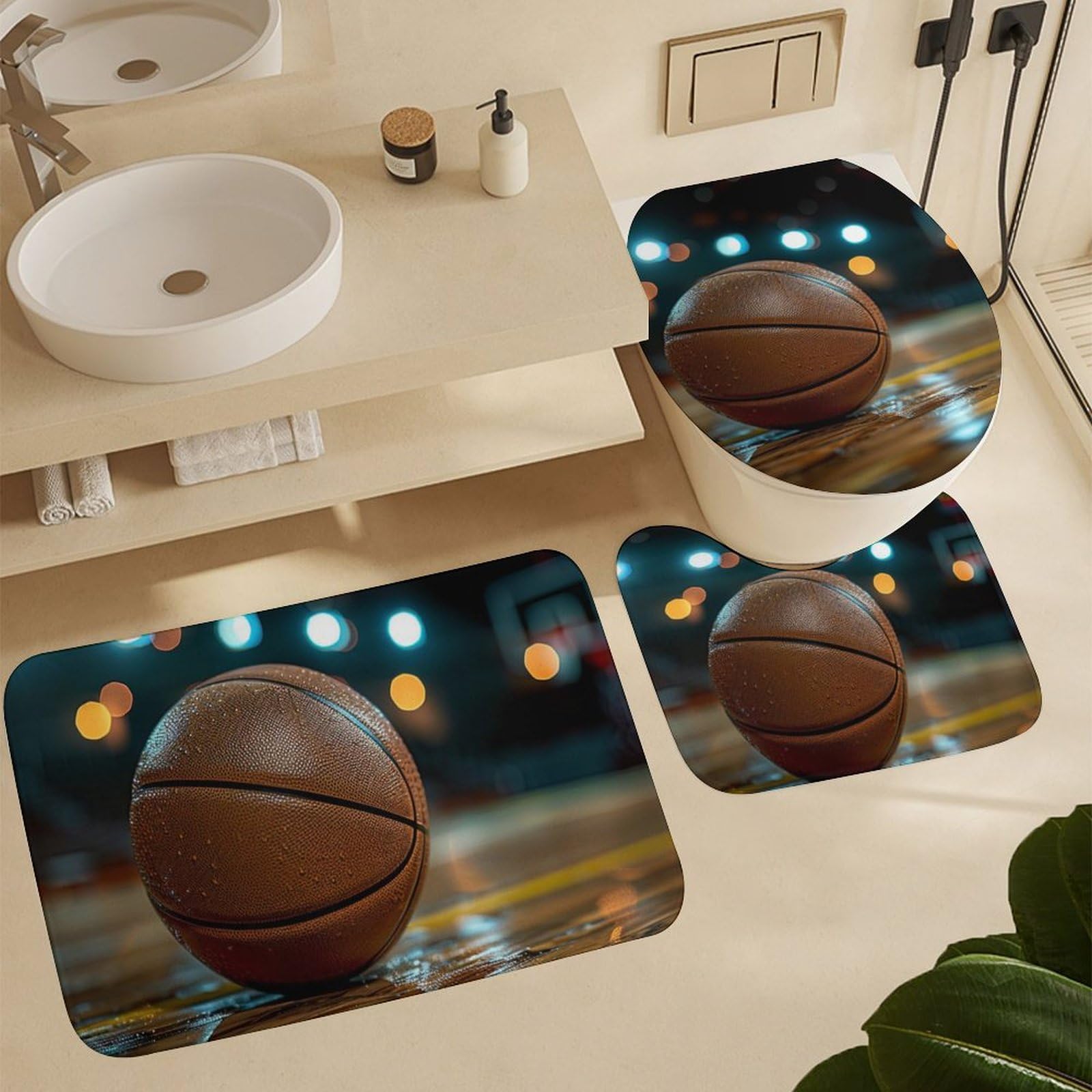 Sports Bathroom Sets COL 893 Kentucky 15 Piece Bath Set Blue Bed