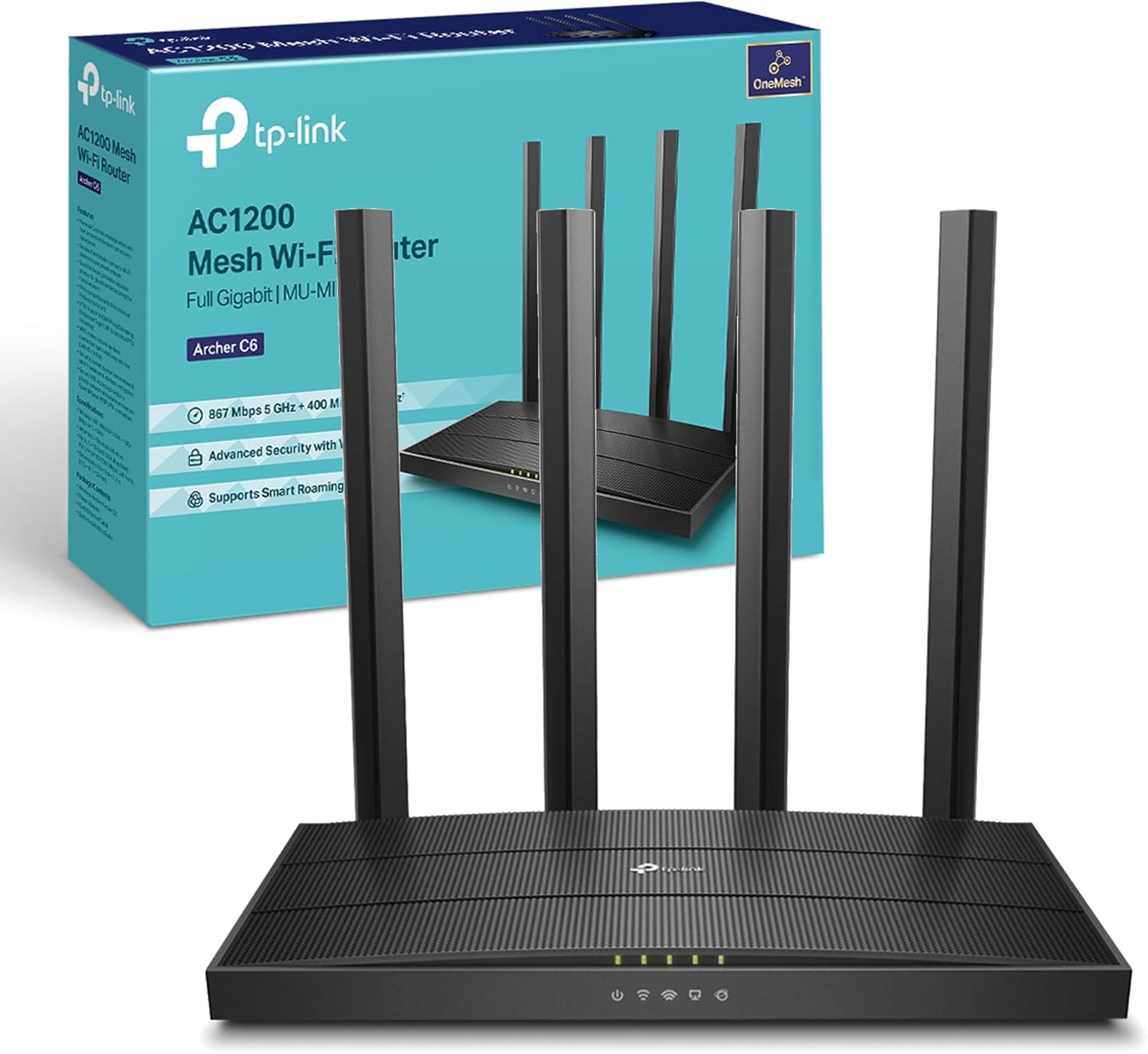 TP-Link AC1200 Wireless Dual Band Wi-Fi Router - Speed Up to 867 Mbps/5 ...