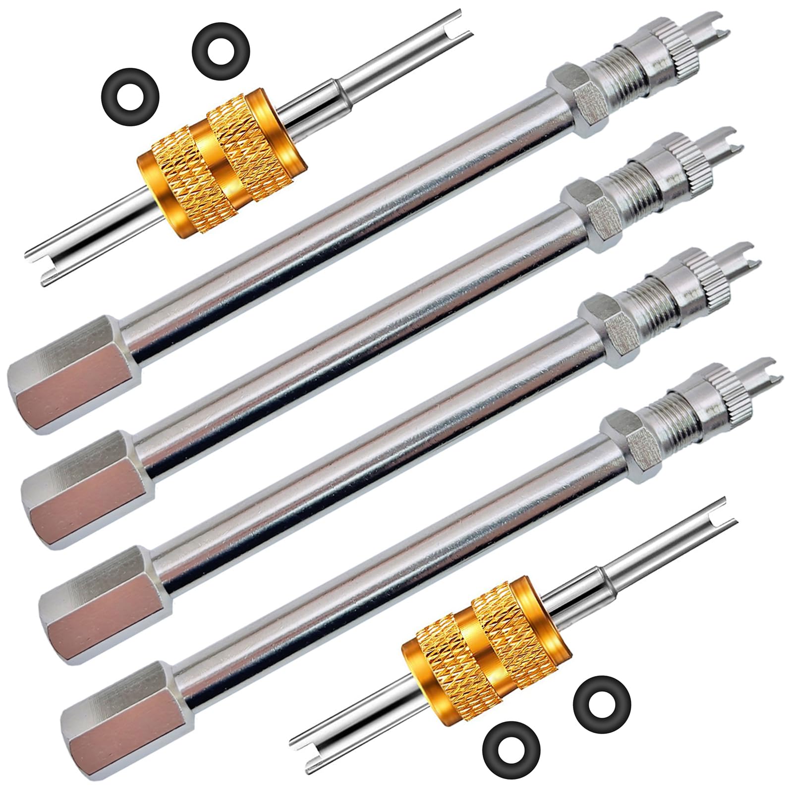 Amazon.com: Dually Valve Stem Extenders - 4 Pack - Easy Install, Heavy ...