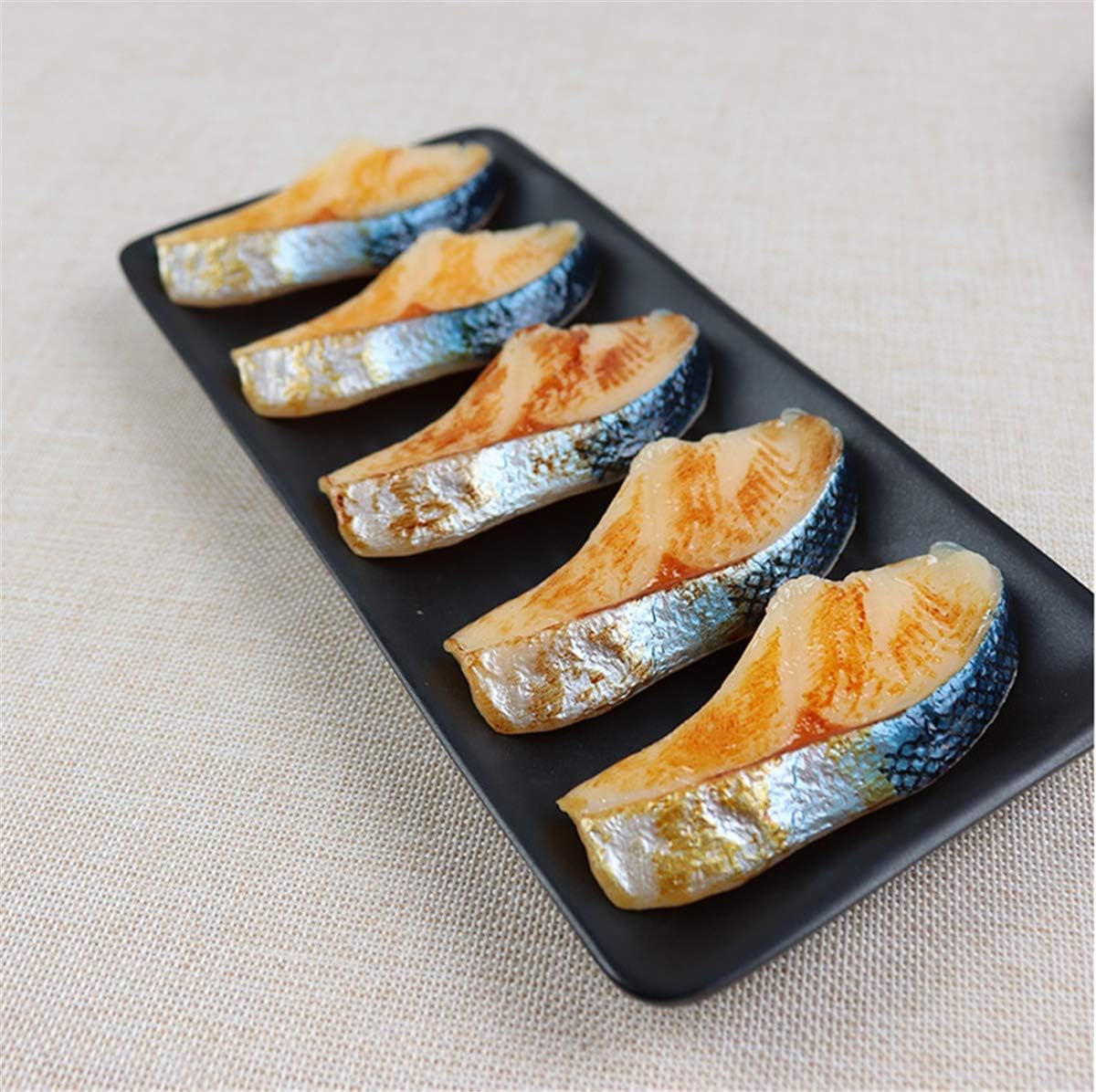 Amazon.com: Zzooi 3PCS Artificial Faux Fried Fish Slices Fake Roast ...