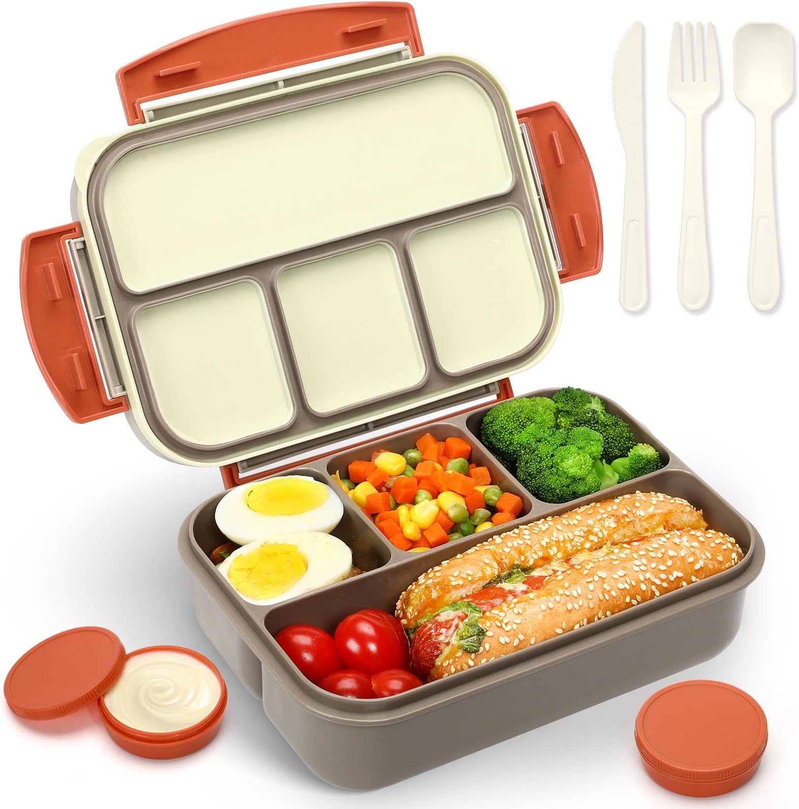 Amazon.com: Bento Box Adult Lunch Box, Containers for Adults Men Women ...
