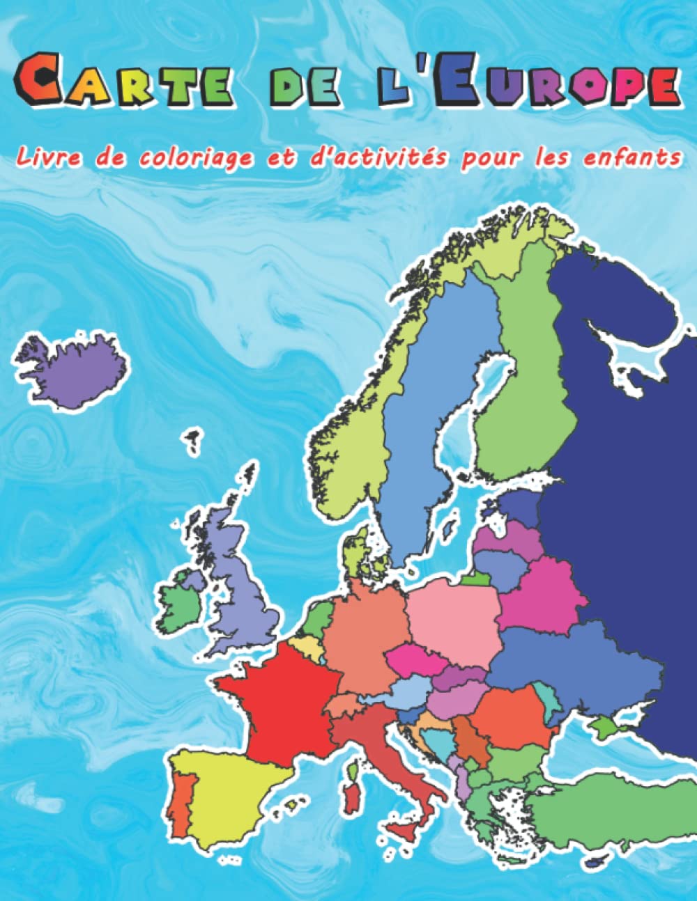 Carte De L'europe à Colorier