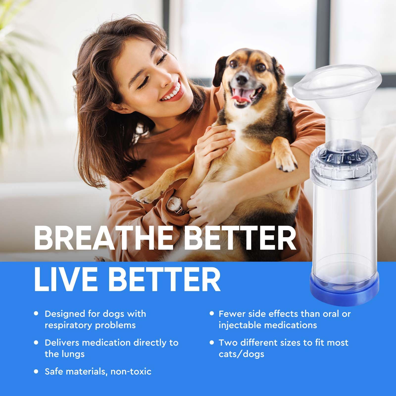 Snapklik.com : Cat Inhaler Spacer, Aerosol Chamber Mask For Pets ...