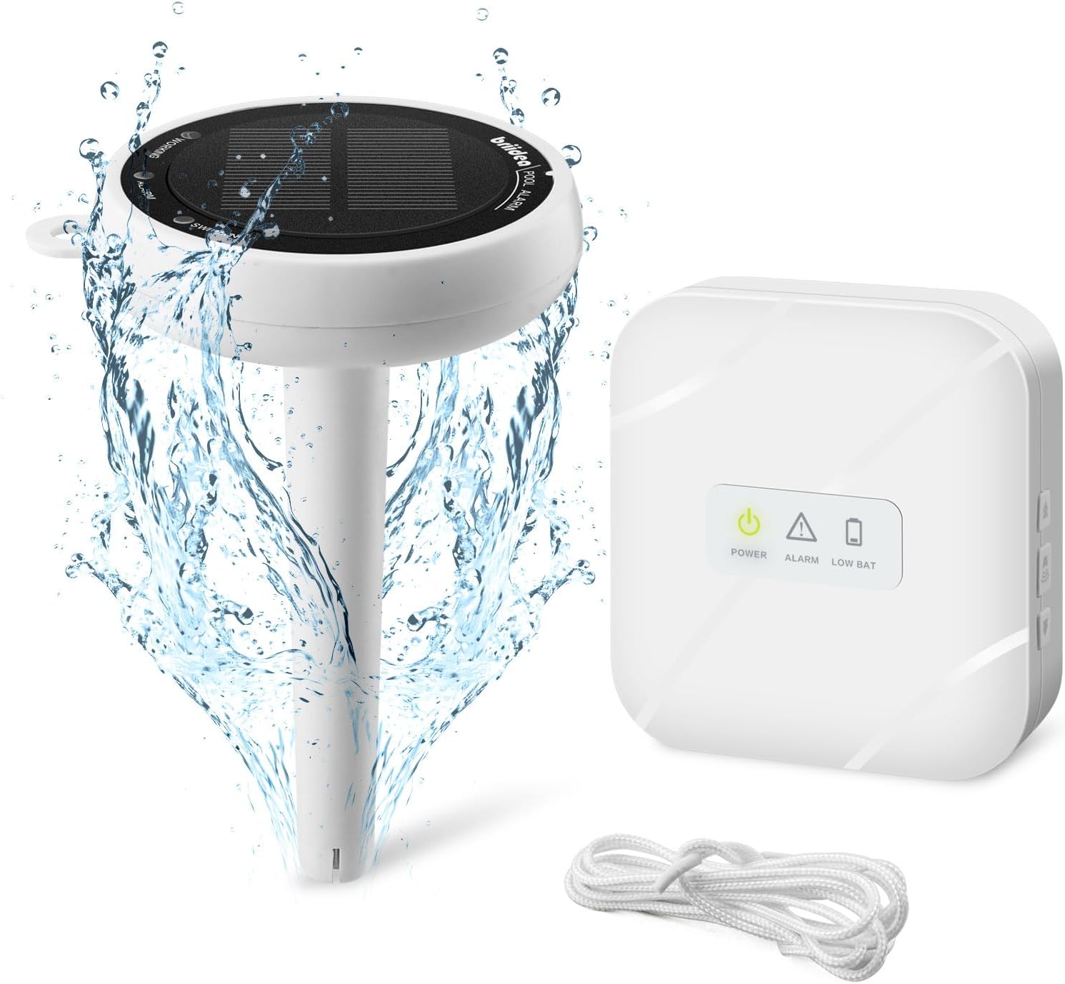 Amazon.com: Pool Alarm, Briidea Solar Wave Alarm with Optimal ...