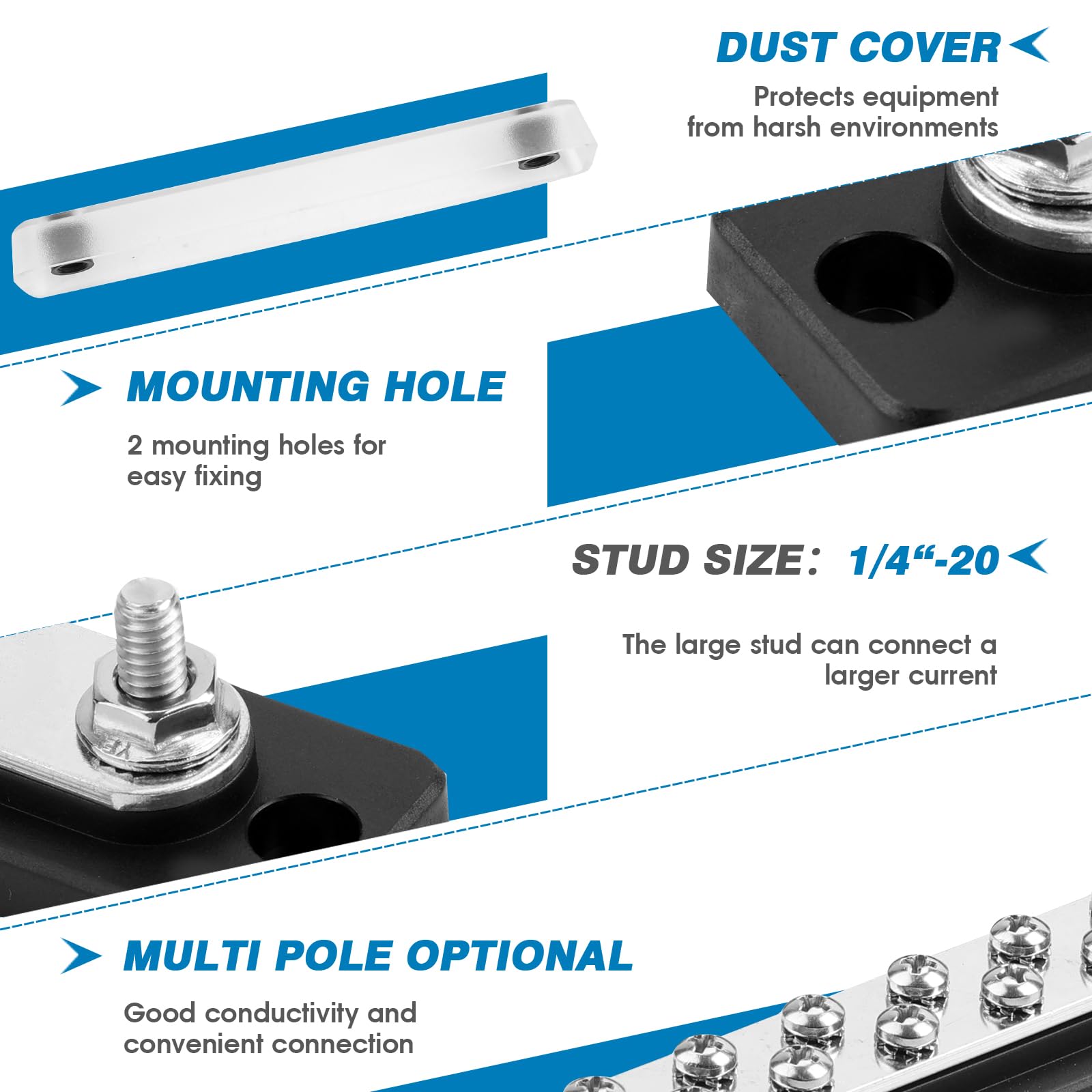 Snapklik.com : GLOSO Common Bus Bar Power Distribution Block Marine ...