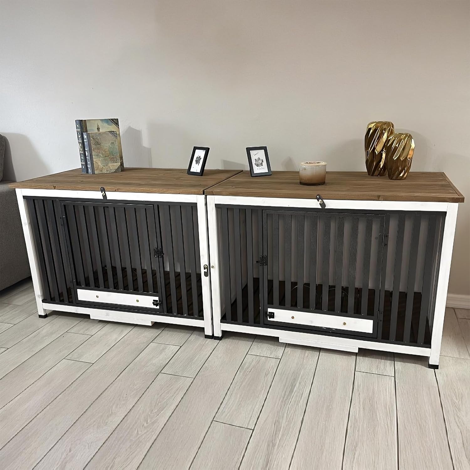 Amazon.com : Aivituvin Dog Crate Furniture Foldable Side End Table ...