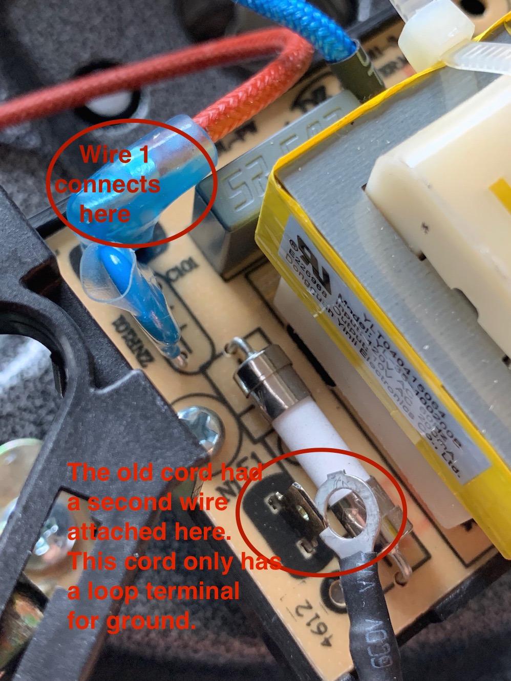 Amazon.com: "[UL Listed] GJS Gourmet 2 prong power cord and fuse combo ...