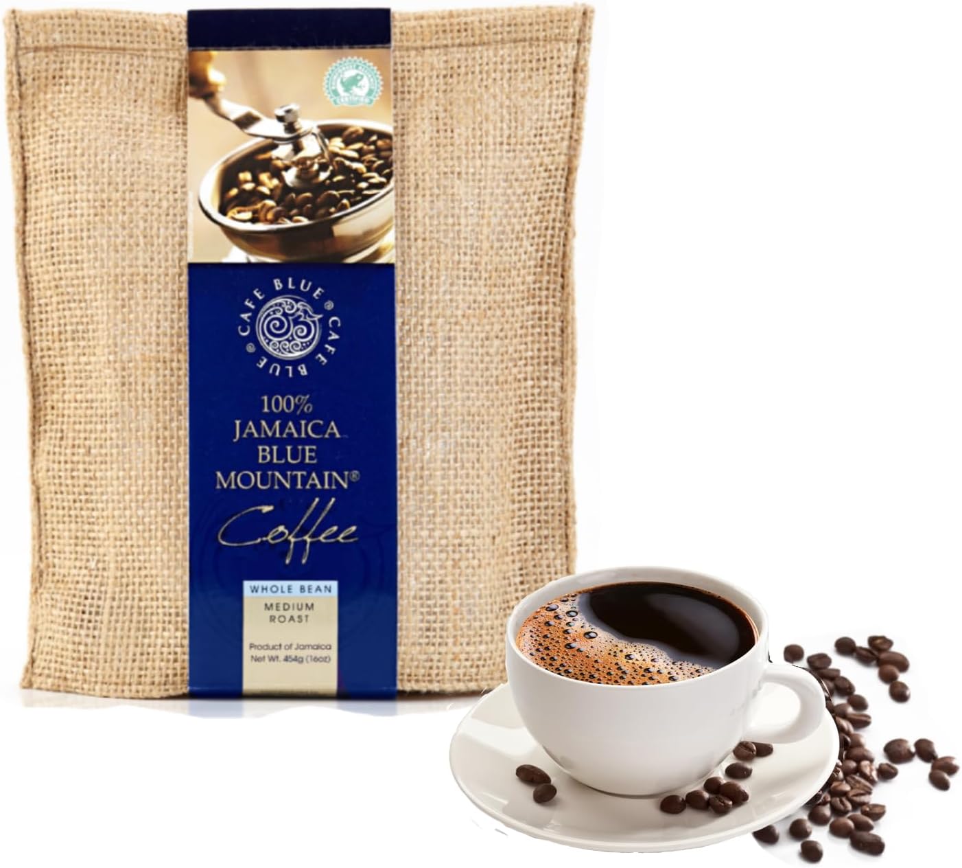 Amazon.com : Jamaica Blue Mountain Coffee, Certified 100% Pure, Roasted ...
