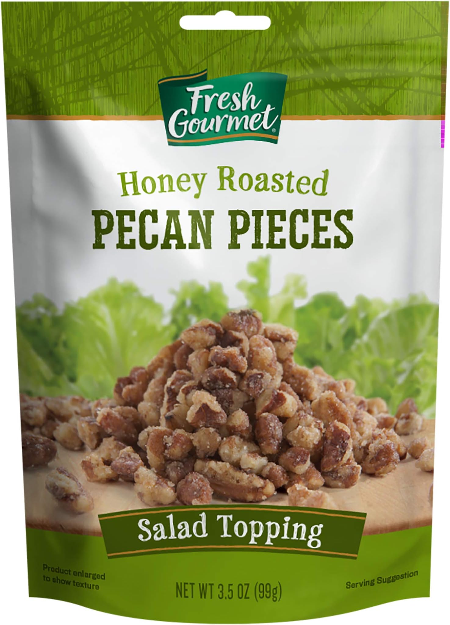 Amazon.com : Fresh Gourmet Pecan Pieces | Honey Roasted Flavor | 3.5 ...