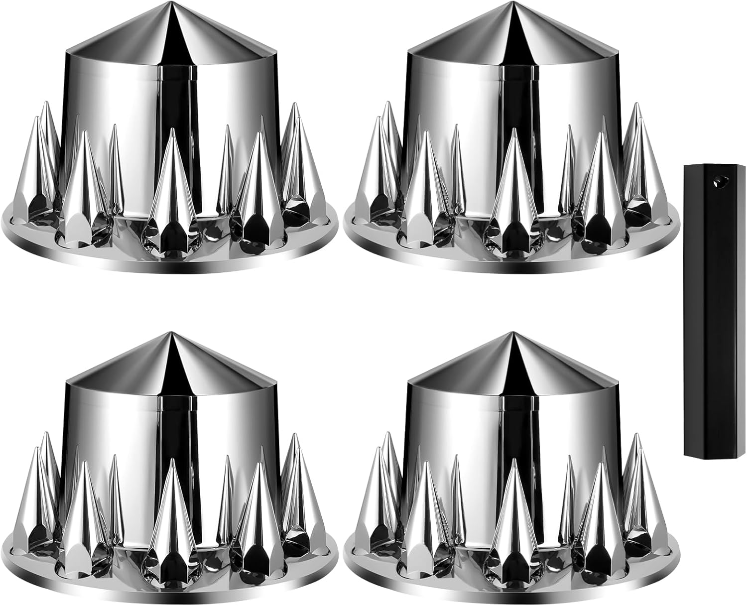 Brandclub - VEVOR Rear Axle Wheel Covers, Spiked Axle Cover for Semi ...