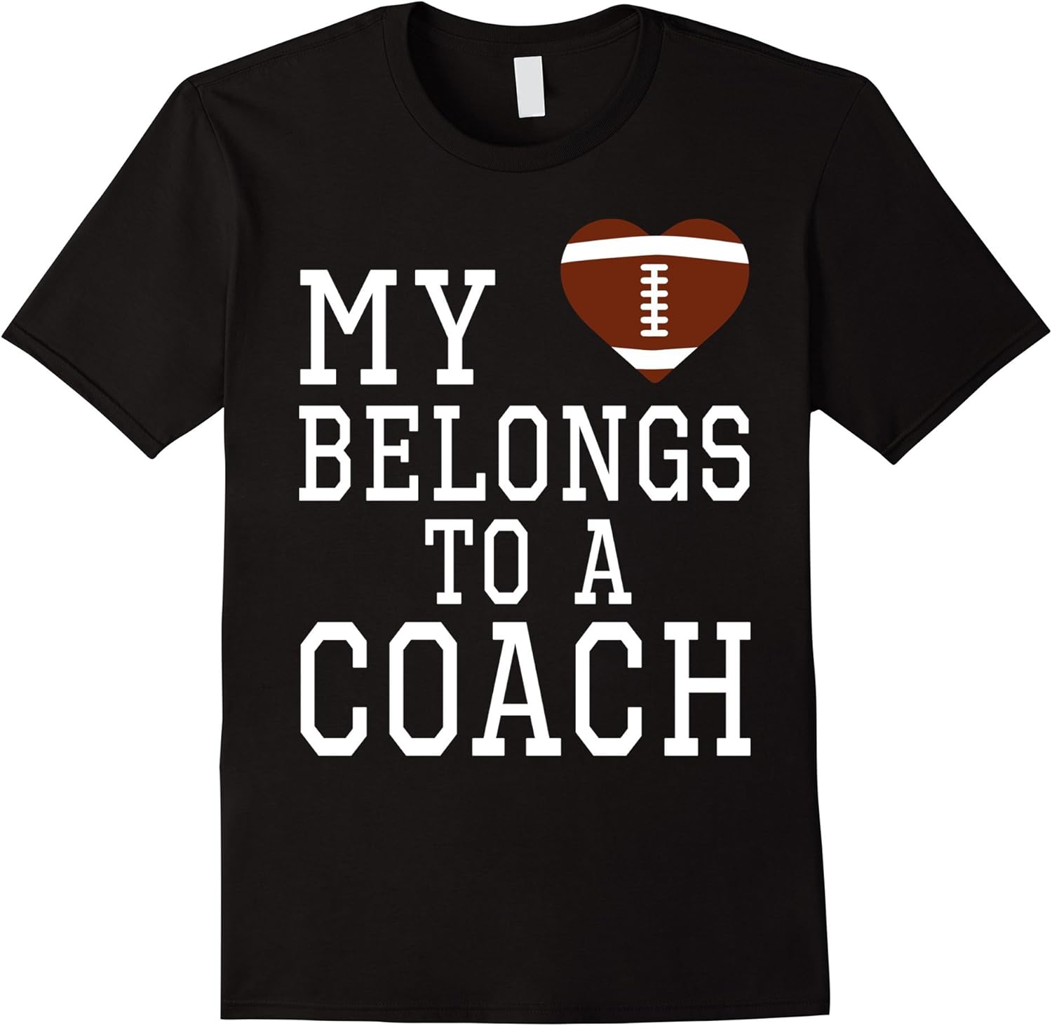 Corazón Pertenece a Coach Playera de fútbol, Color, Talla Male X-Large ...