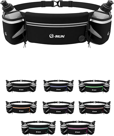 Amazon.com: Hydration Running Belt with Bottles - Water Belts for Woman ...