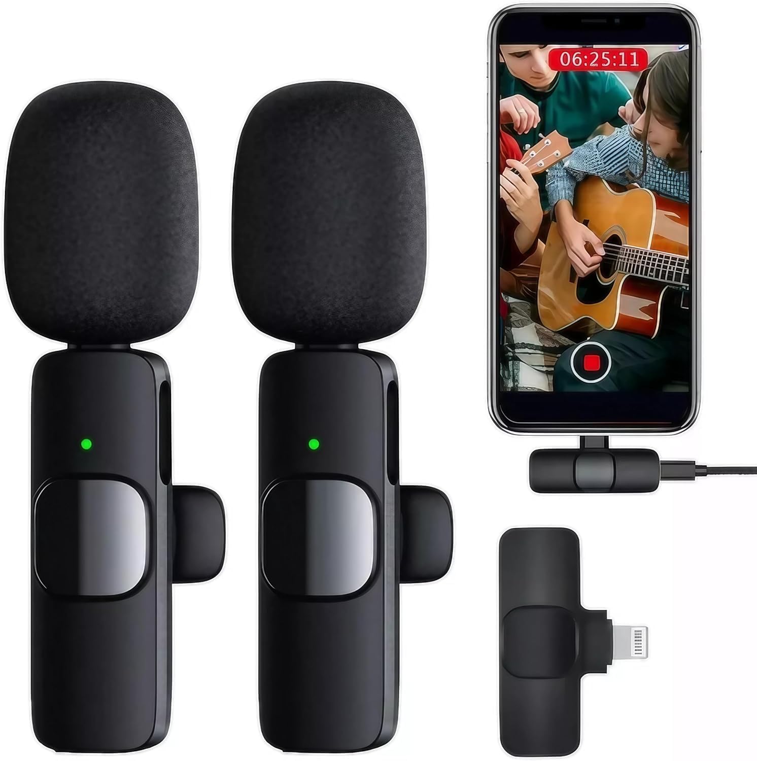 Mini Mic Pro (modelo mais recente), microfone sem fio para iPhone, iPad ...