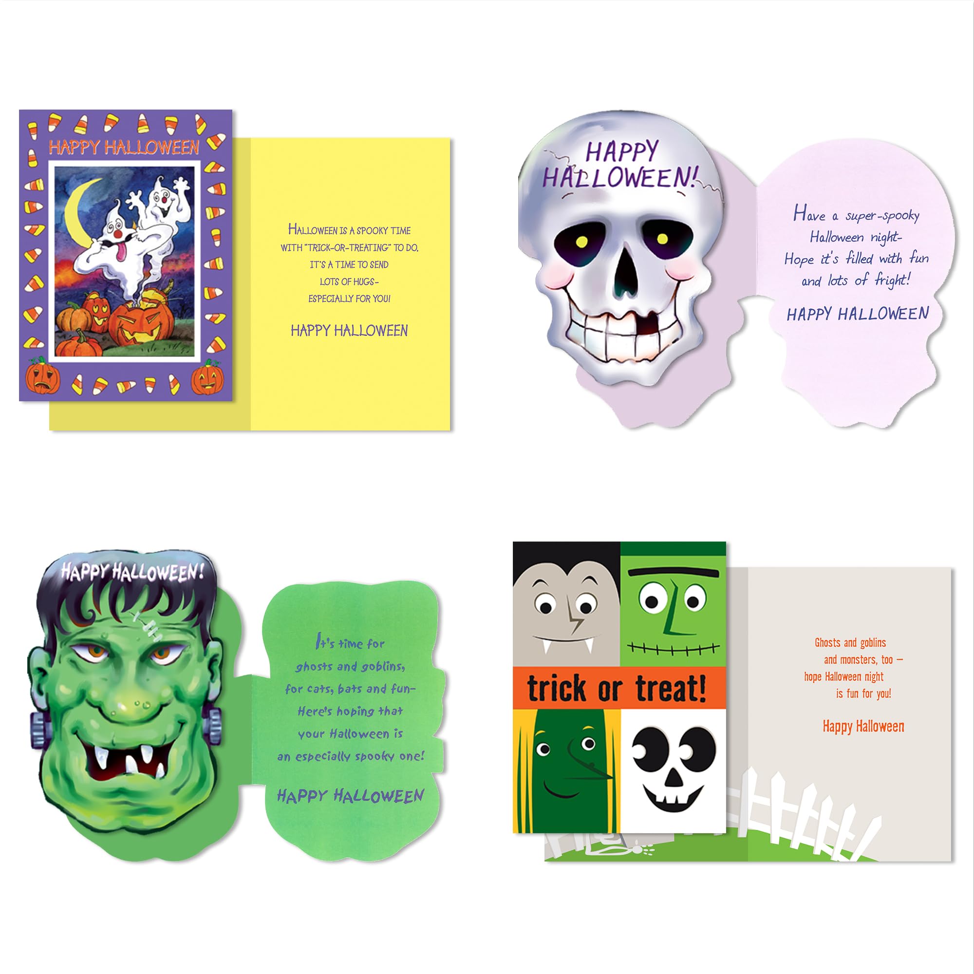 Amazon.com: Designer Greetings 32 Halloween Greeting Cards with ...
