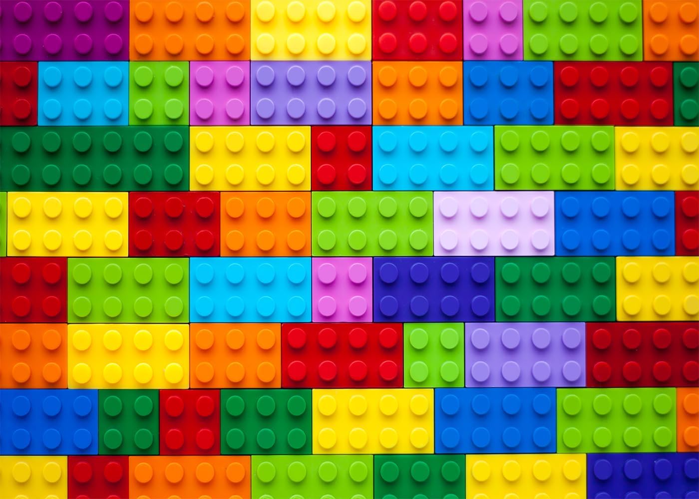 Amazon.com : DULUDA 7x5 FT Colorful Blocks Backdrop Colored Toy Bricks ...