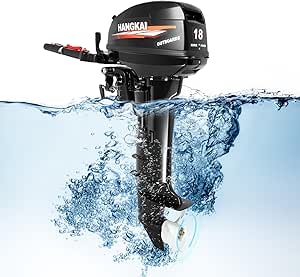 Amazon.com: LENJKYYO Hangkai Outboard Motor,18HP 2 Stroke Outboard Motor, Water Cooling System ...