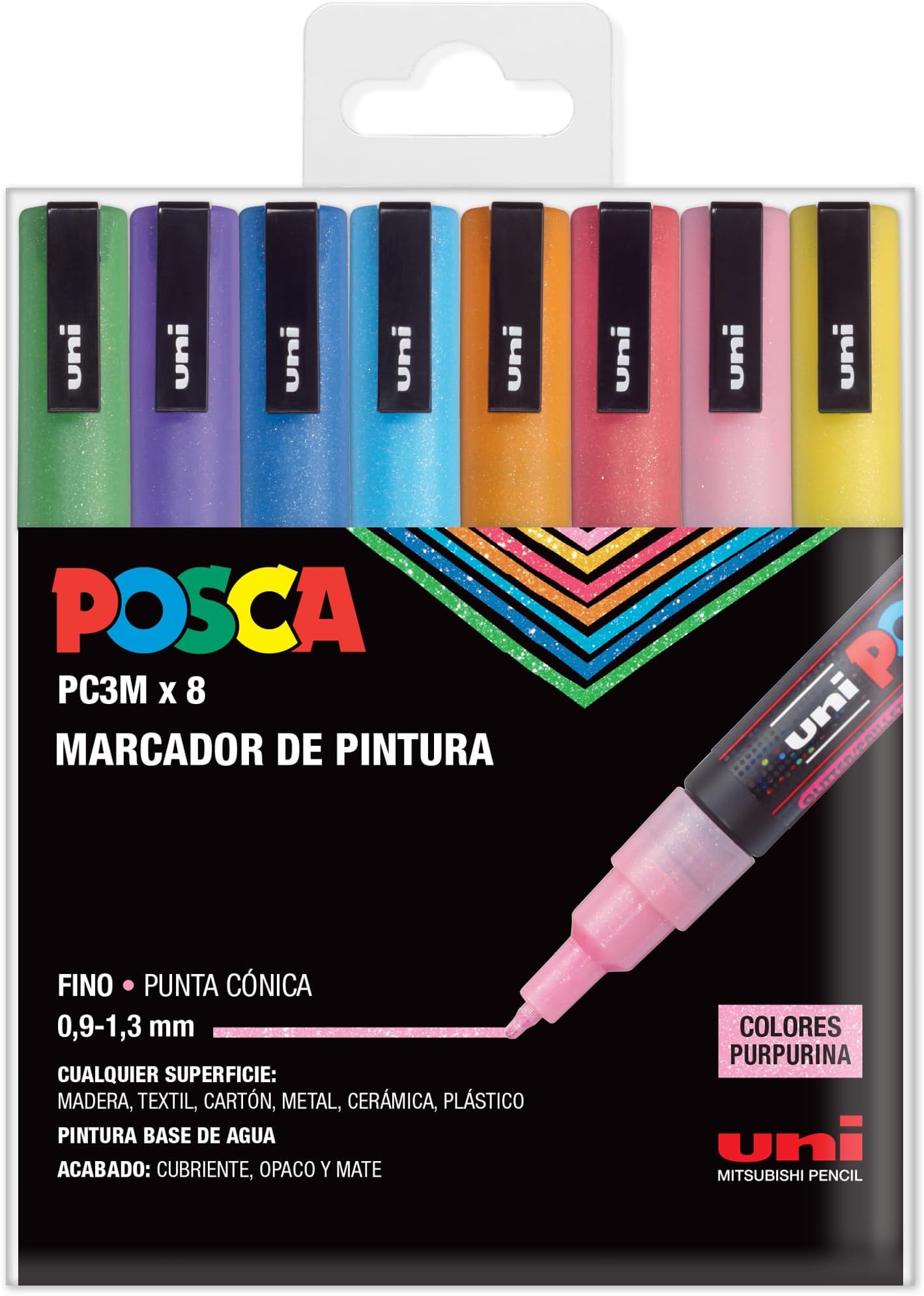 POSCA Uni PC-5M Paint Pen Art Marker-Stift, professionelles Set mit 12 ...