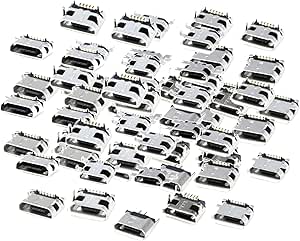 birsun B USB Micro Port Female Connector - 12 Models of 5-Pin SMD SMT ...