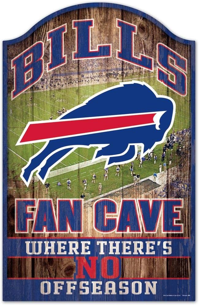 Wincraft NFL Buffalo Bills 05388011 Wood Sign, 11-Inch X 17-Inch, Black ...