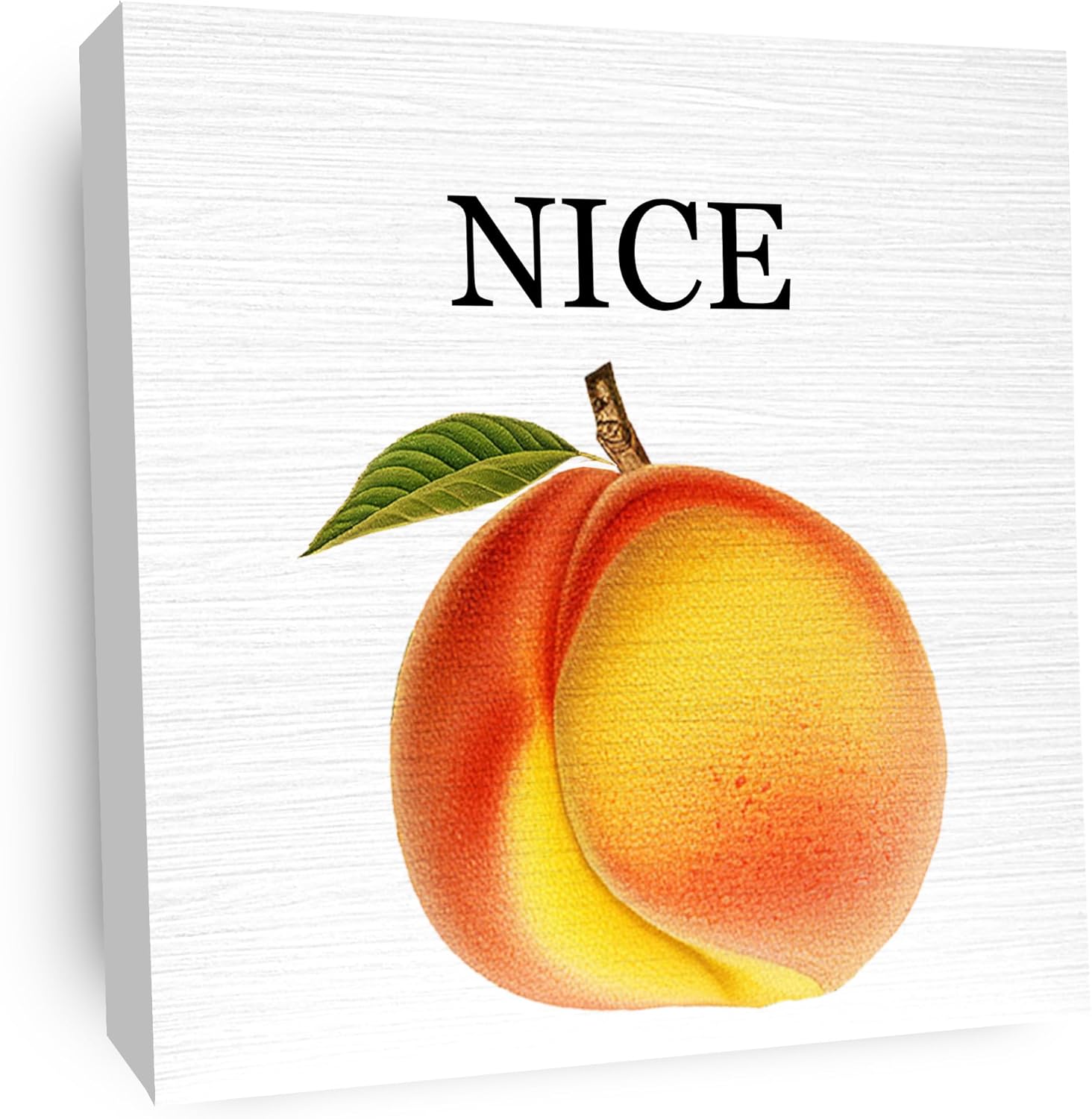 Amazon.com: JJOINUS Bathroom Wooden Box Sign Decor, Peach Signs for ...