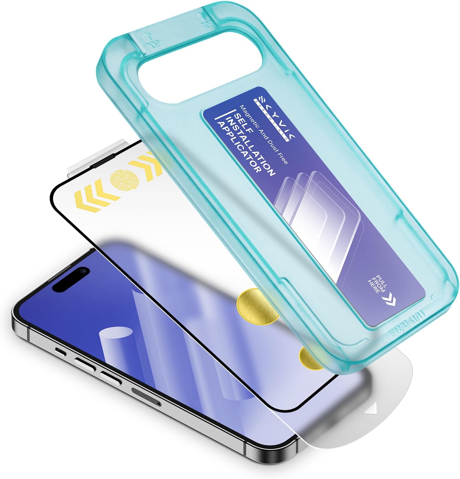 SKYVIK Firmm iPhone 16 Plus iPhone 15 Plus Auto Align Tempered Glass ...