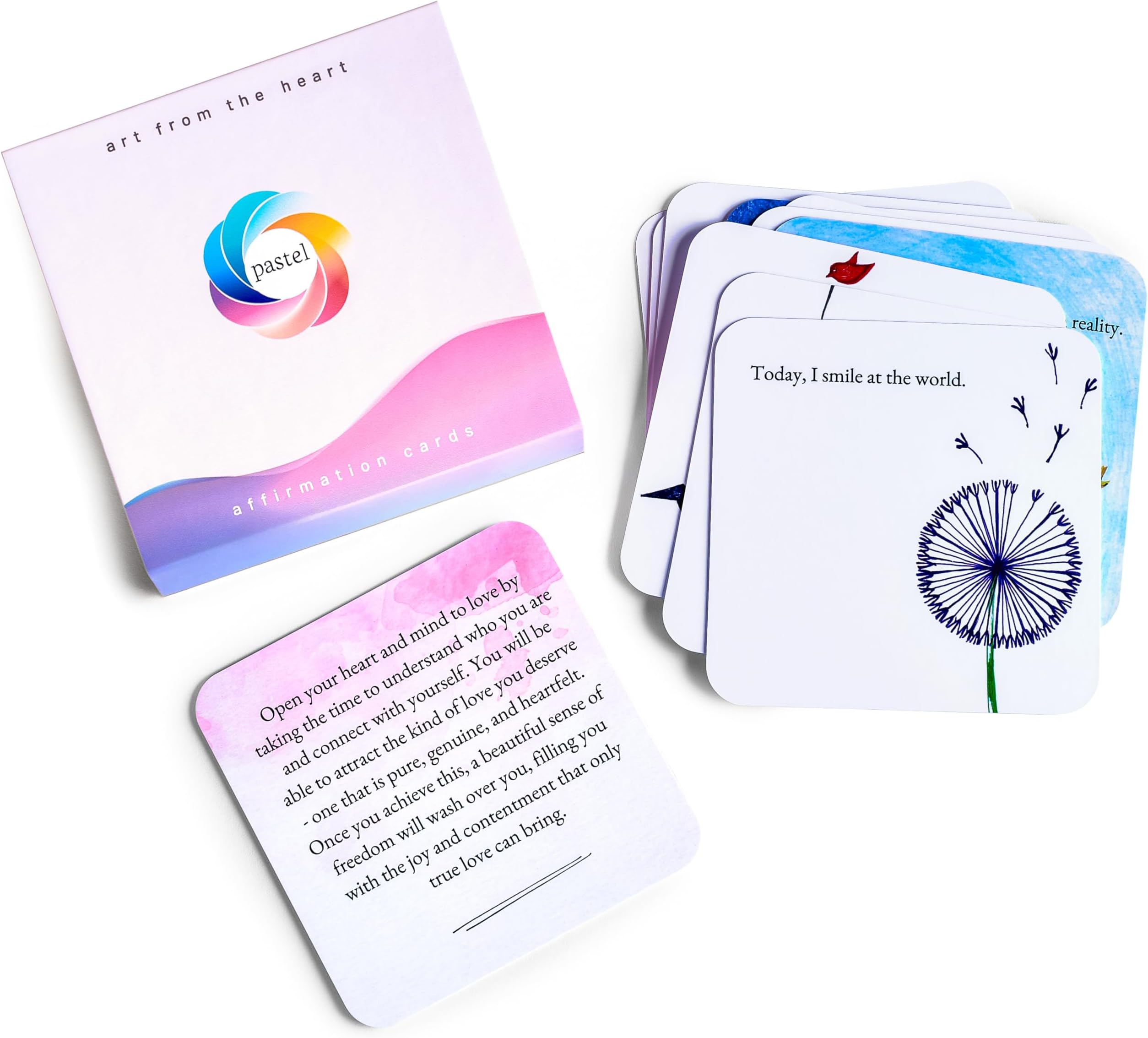 PASTEL Positive Affirmation Cards for Women – Daily Affirmations Cards ...