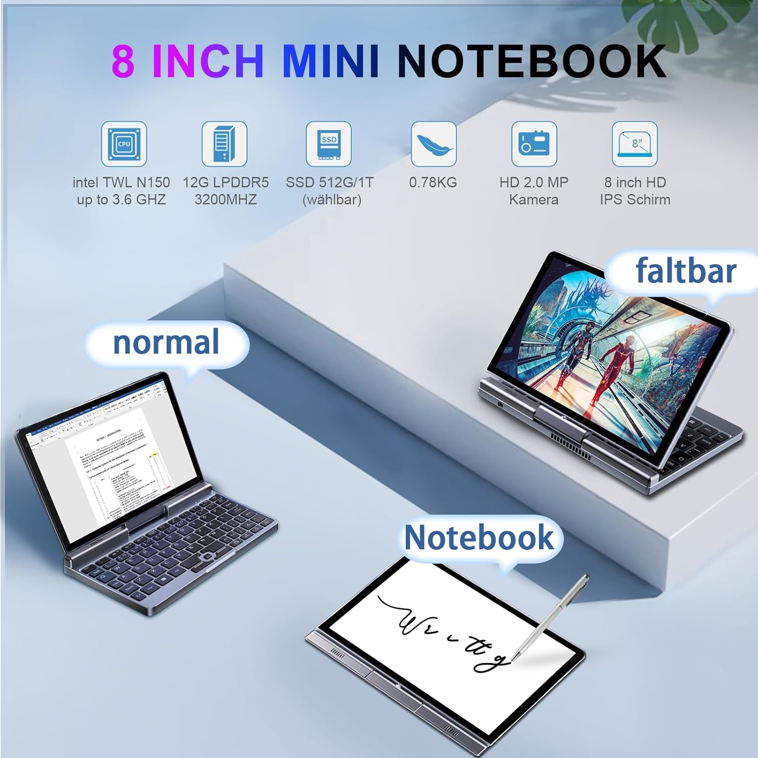 8 Touchscreen Laptop, Mini Laptops 2 in 1 Laptop Philippines | Ubuy