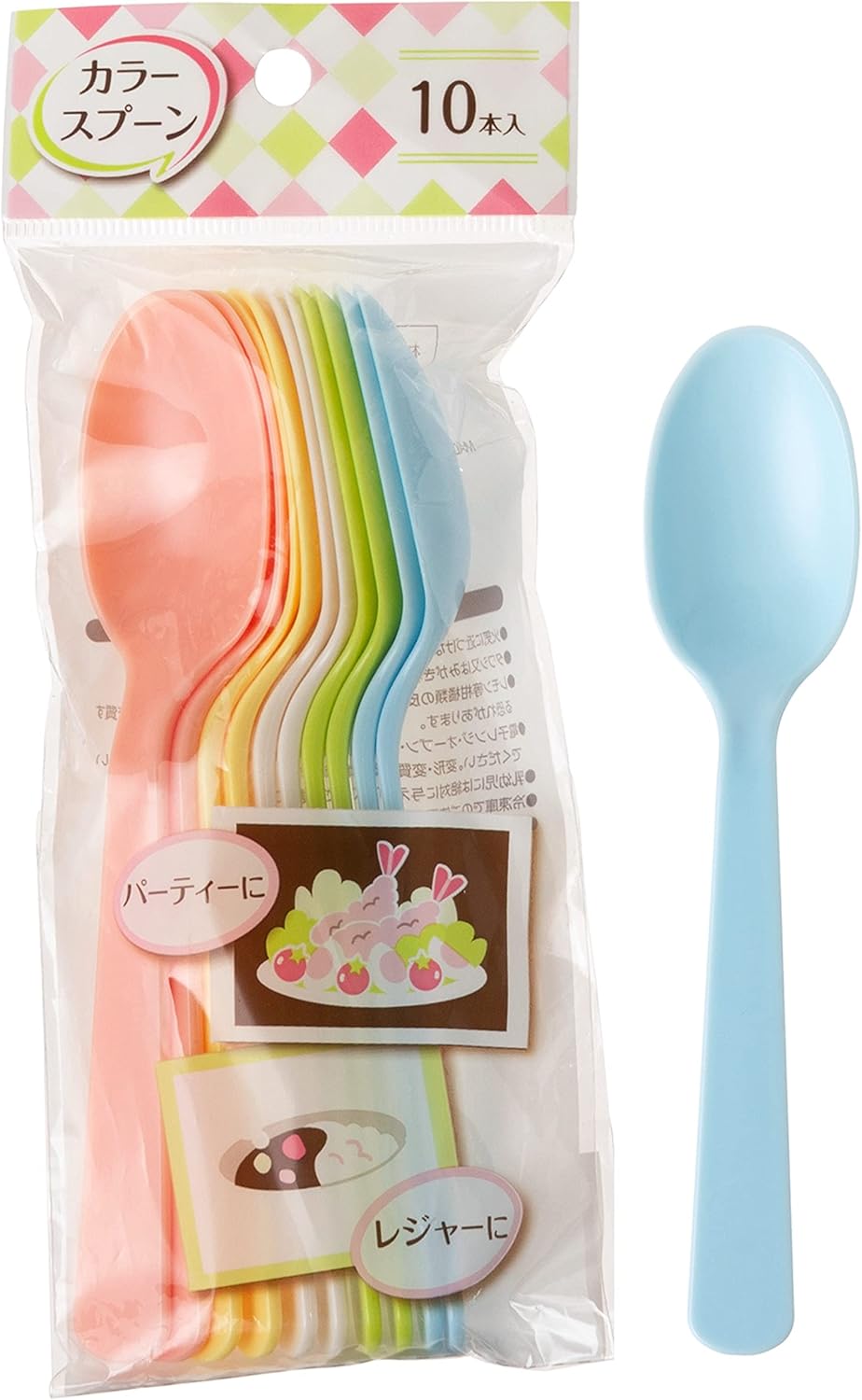 Amazon.com: Strix Design MA-023 Disposable Spoons, Colored Spoons, 10 ...