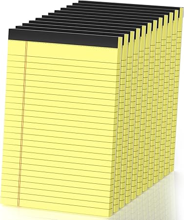 Amazon.com : MuiAng 12 Pack Note Pads 5 x 8 Inch Small Legal Pads 5 x 8 ...