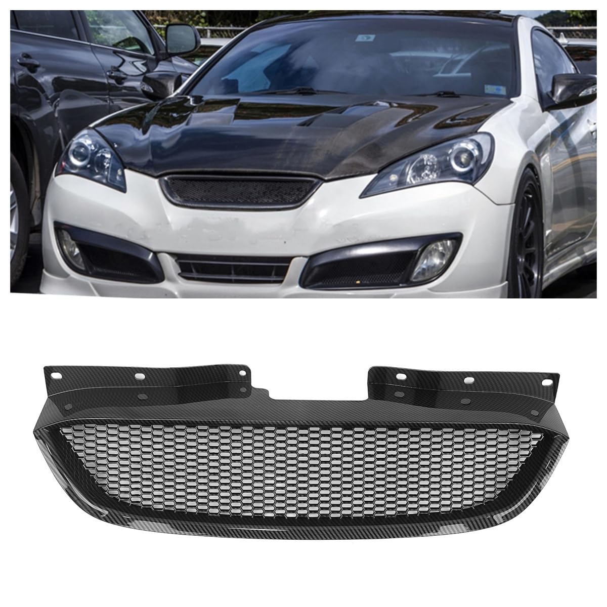 Amazon.com: Front Bumper Grill Grille Cover For Hyundai Genesis Coupe ...