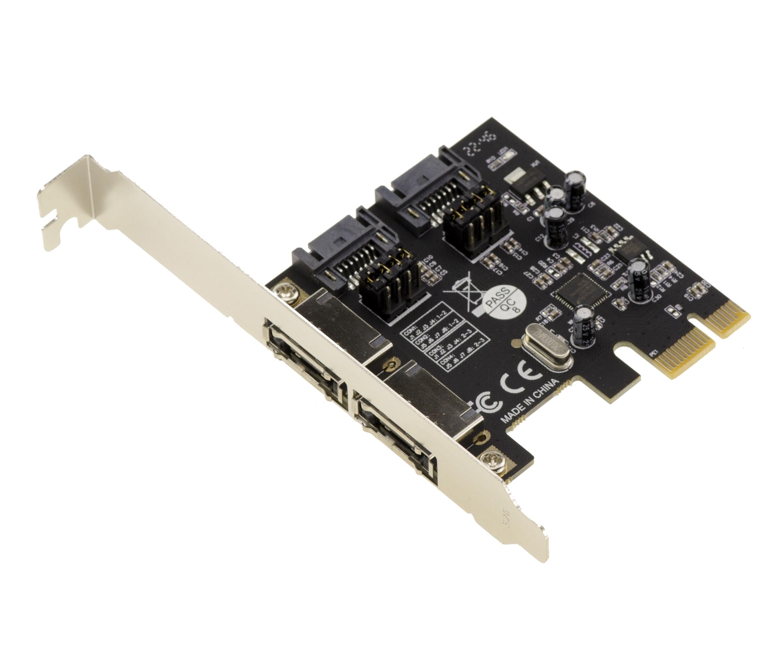 KALEA-INFORMATIQUE PCI EXPRESS PCIe 2 PORTS SATA 3 6G controller card ...