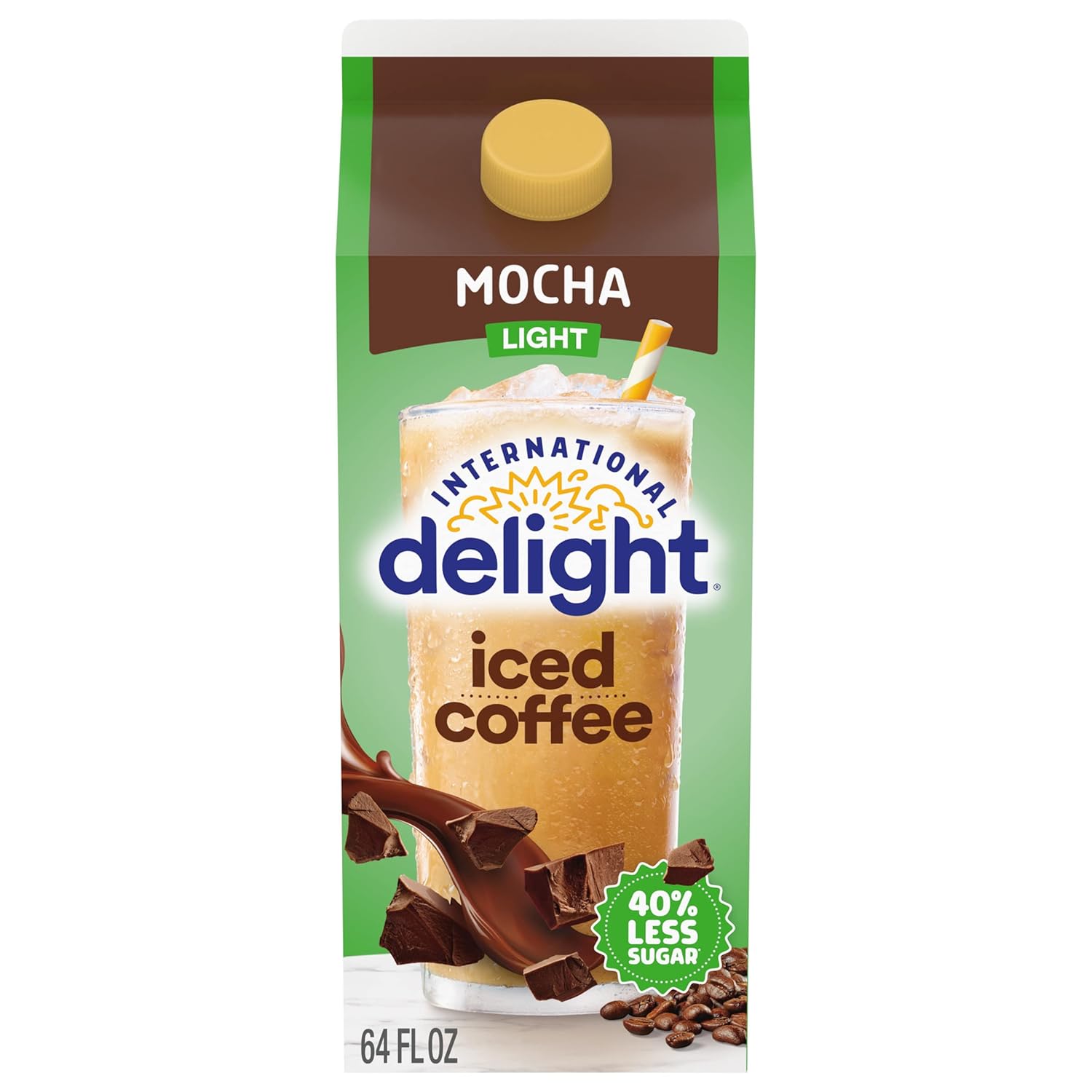 Amazon.com : International Delight Mocha (Light) Iced Coffee Half ...