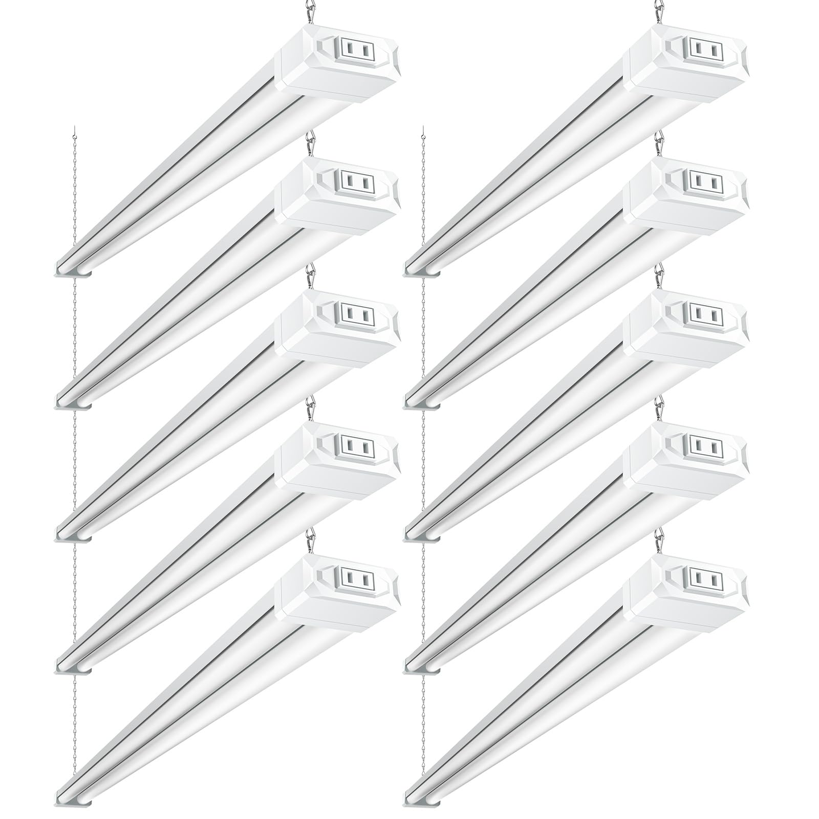 Snapklik.com : BBOUNDER 10 Pack Linkable LED Shop Light