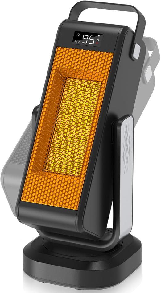 Amazon.com: 360-Degree Swivel Space Heater Indoor, 3D Oscillating ...