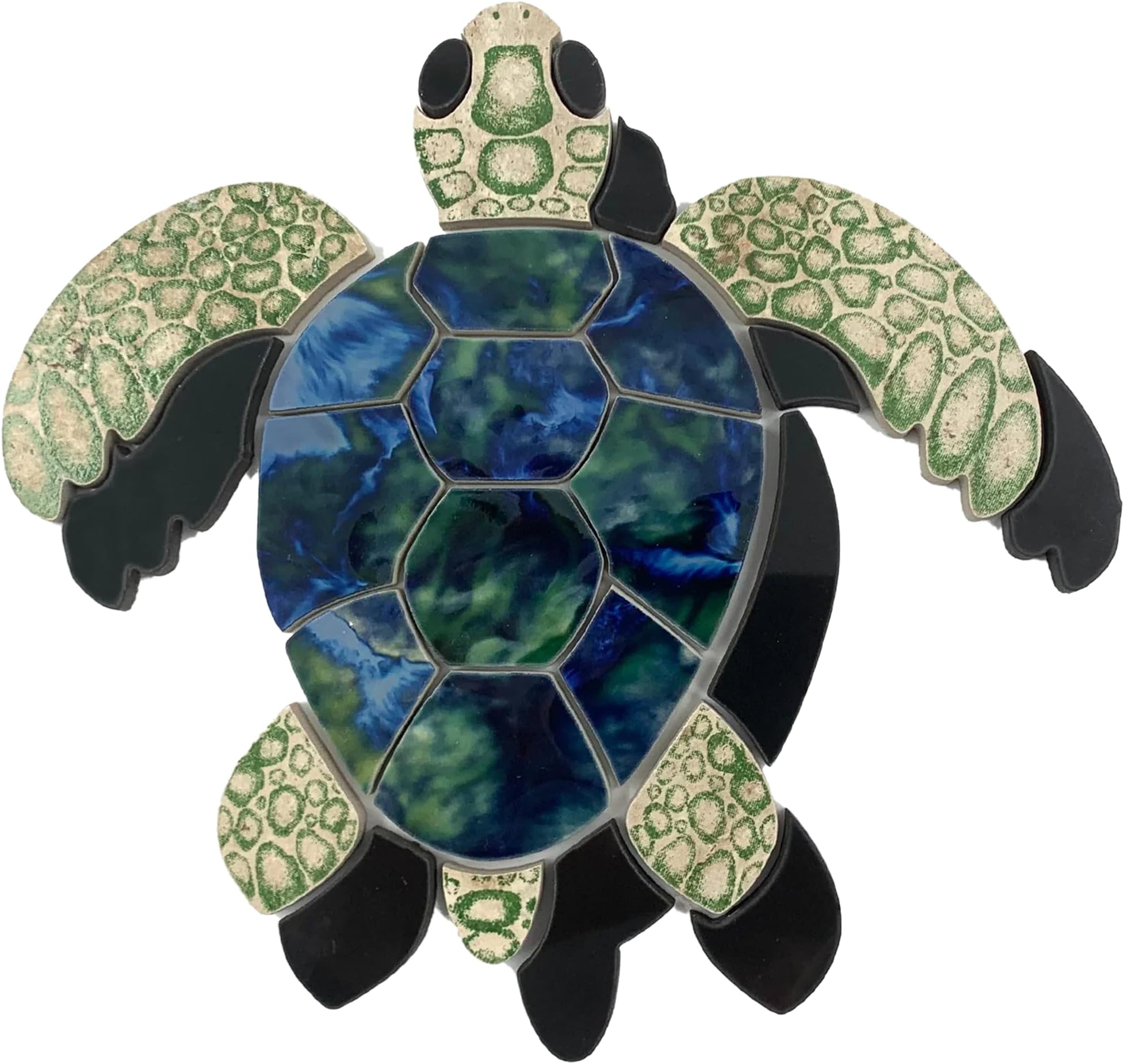 Amazon.com: Sea Turtle Porcelain Swimming Pool Mosaic (10" x 10", Blue ...