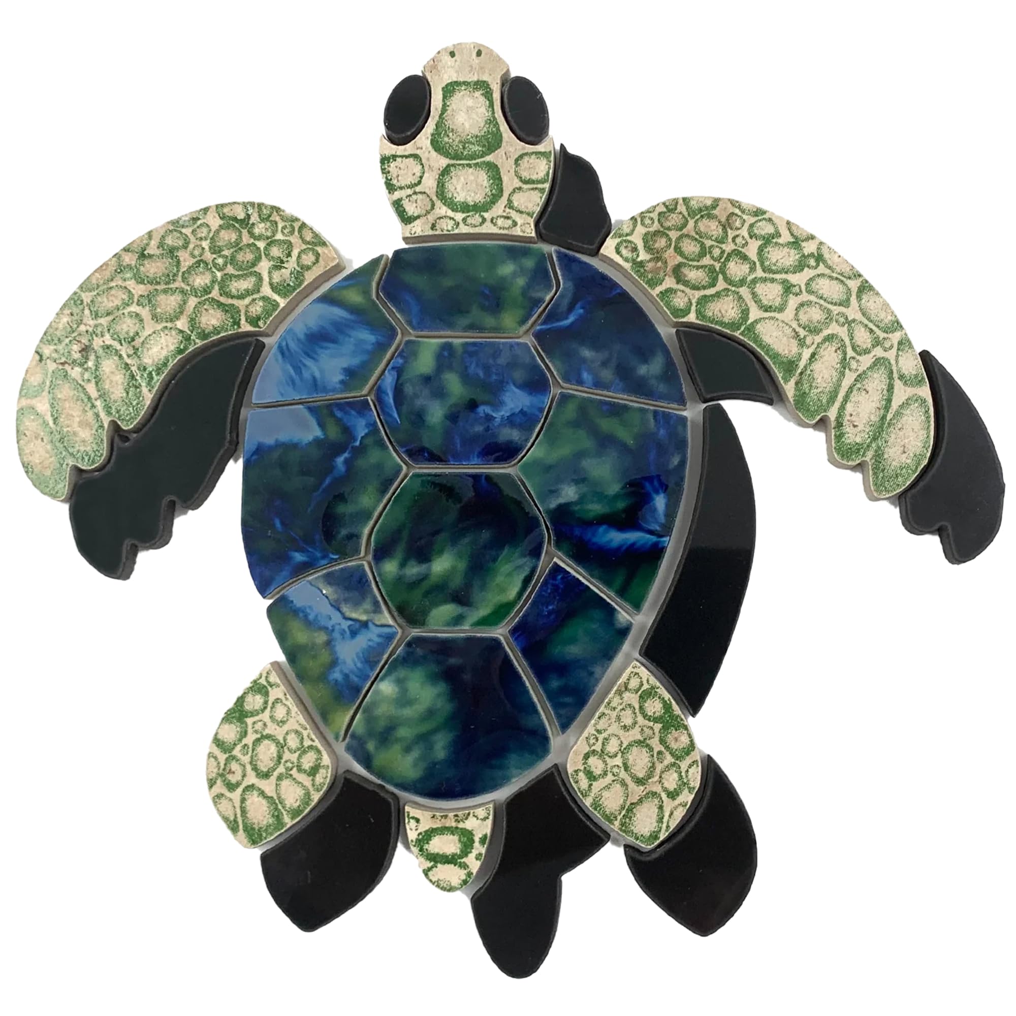 Amazon.com: Aquatic Custom Tile Porcelain Green Sea Turtle Pool Mosaic ...