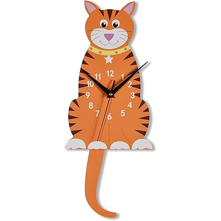 Amazon.com: Allen Designs P1993 Swinging Pendulum Clock Pretty Kitty ...