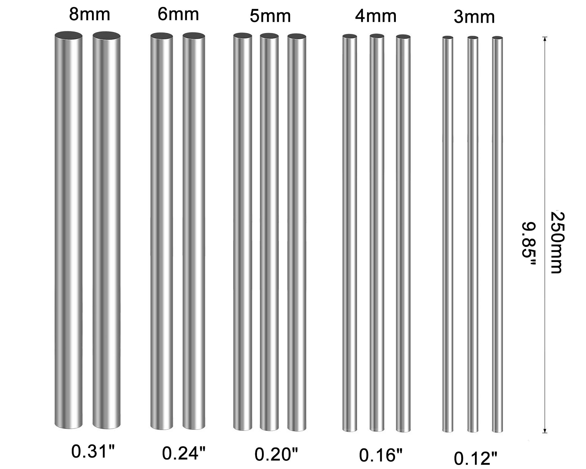 Watch stainless steel rods metel rods for craft rod bar on Amazon Live