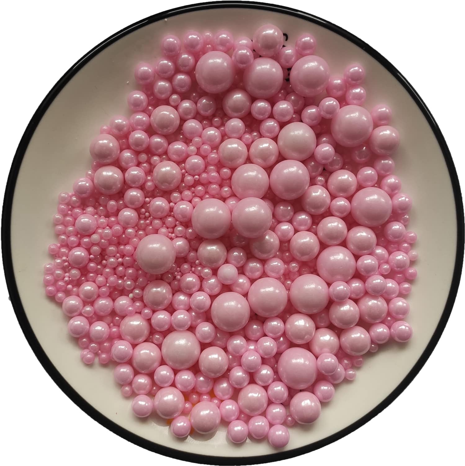 Amazon.com: Edible Pink Pearls Sugar Sprinkles 120g/4.23 oz, Mix size ...
