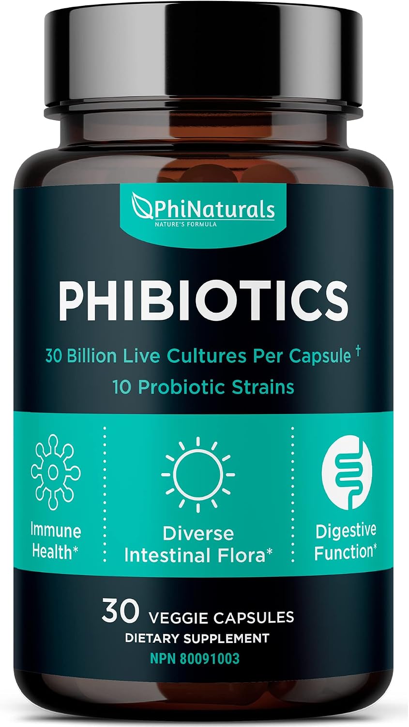 High Potency Probiotics 10 Strains – 30 Billion CFUs – [30 Time-Release ...