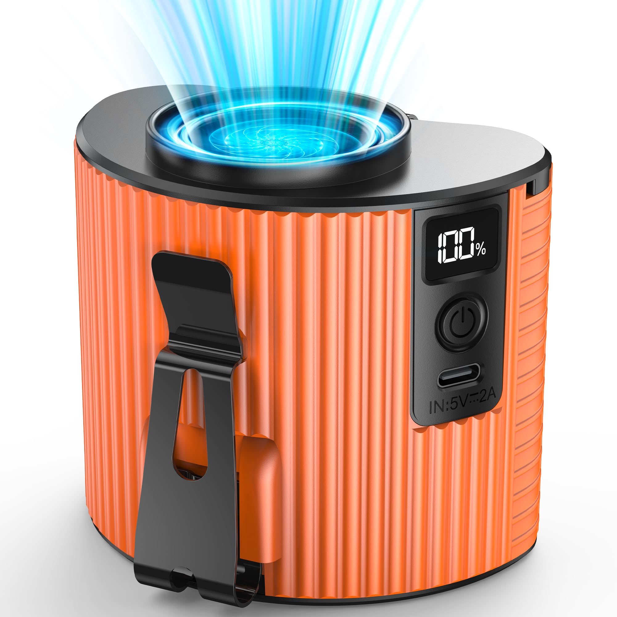 Amazon.com: Portable Mini Waist Fan, Personal Waist Clip Fan With Max ...