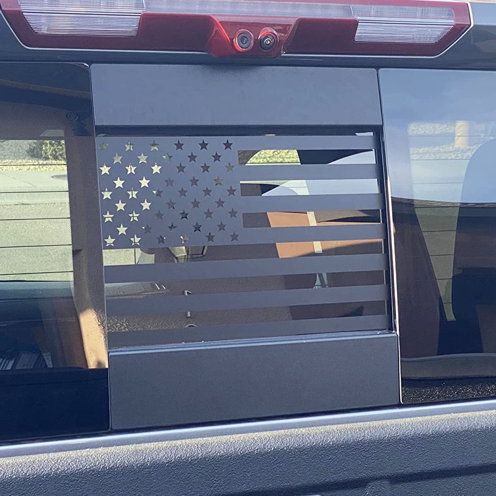 Zxiaochun Rear Middle Window American Flag Decal for Toyota Tacoma 2005 ...