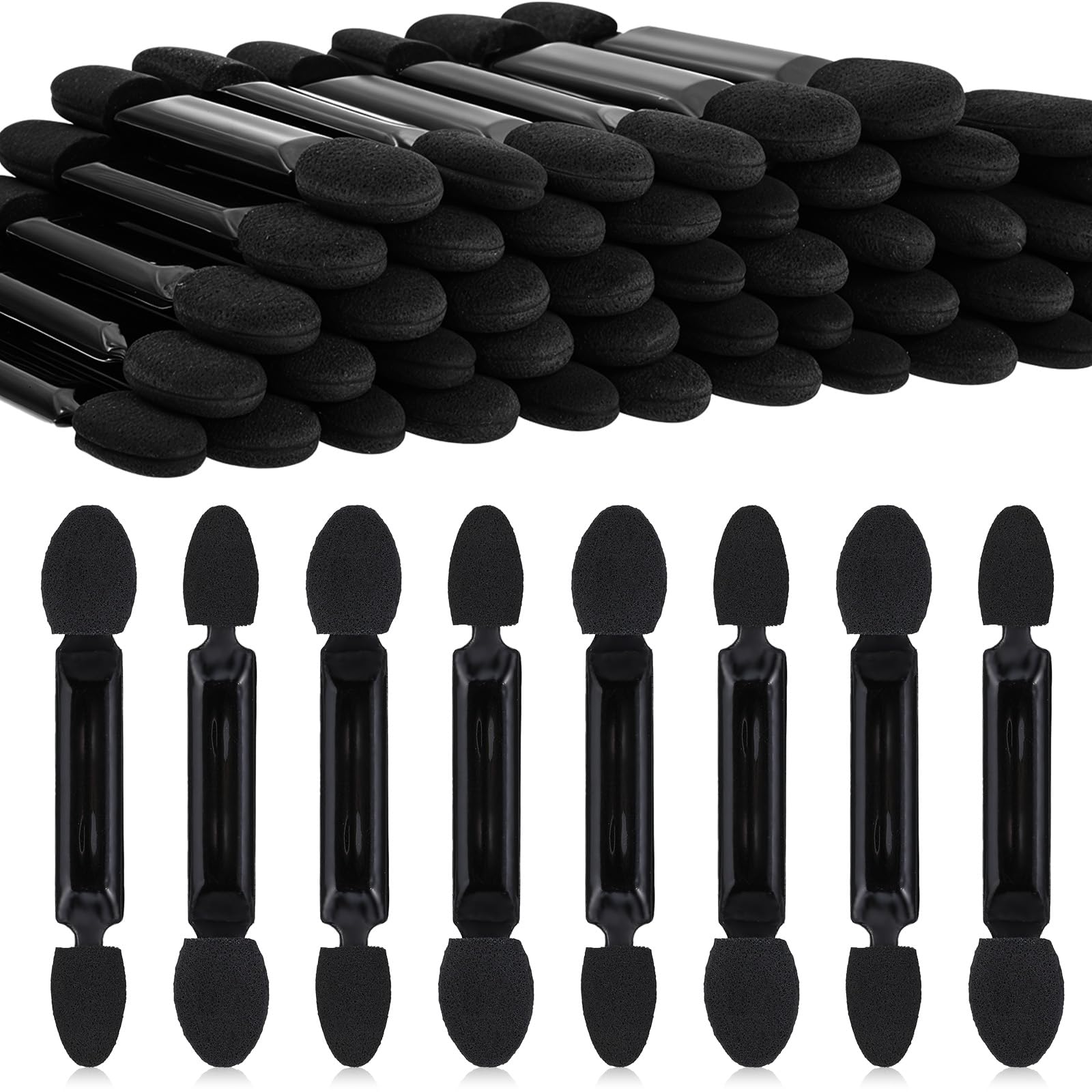 Amazon.com: 50 Pcs Eyeshadow Applicators Double Ended Eyeshadow Brushes ...