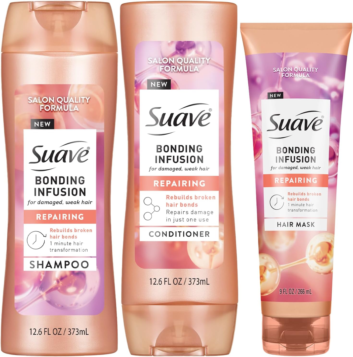 Amazon.com : Suave Shampoo and Conditioner Set, Rosemary & Mint ...