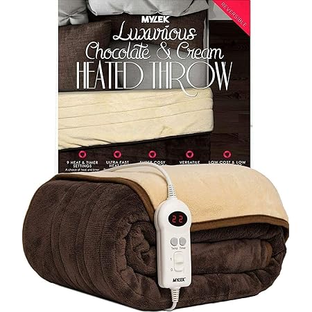 Warmer Electric Heated Throw Blanket - Extra Large 200 x 130cm Digital ...