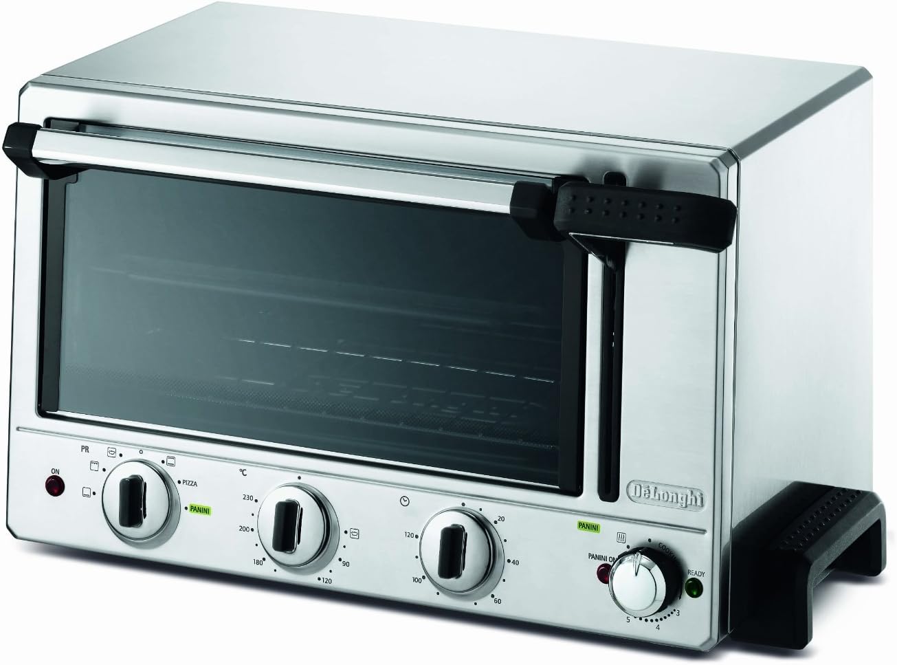 De'Longhi EOP2046 Mini Oven with Panini Press, Stainless Steel : Amazon ...