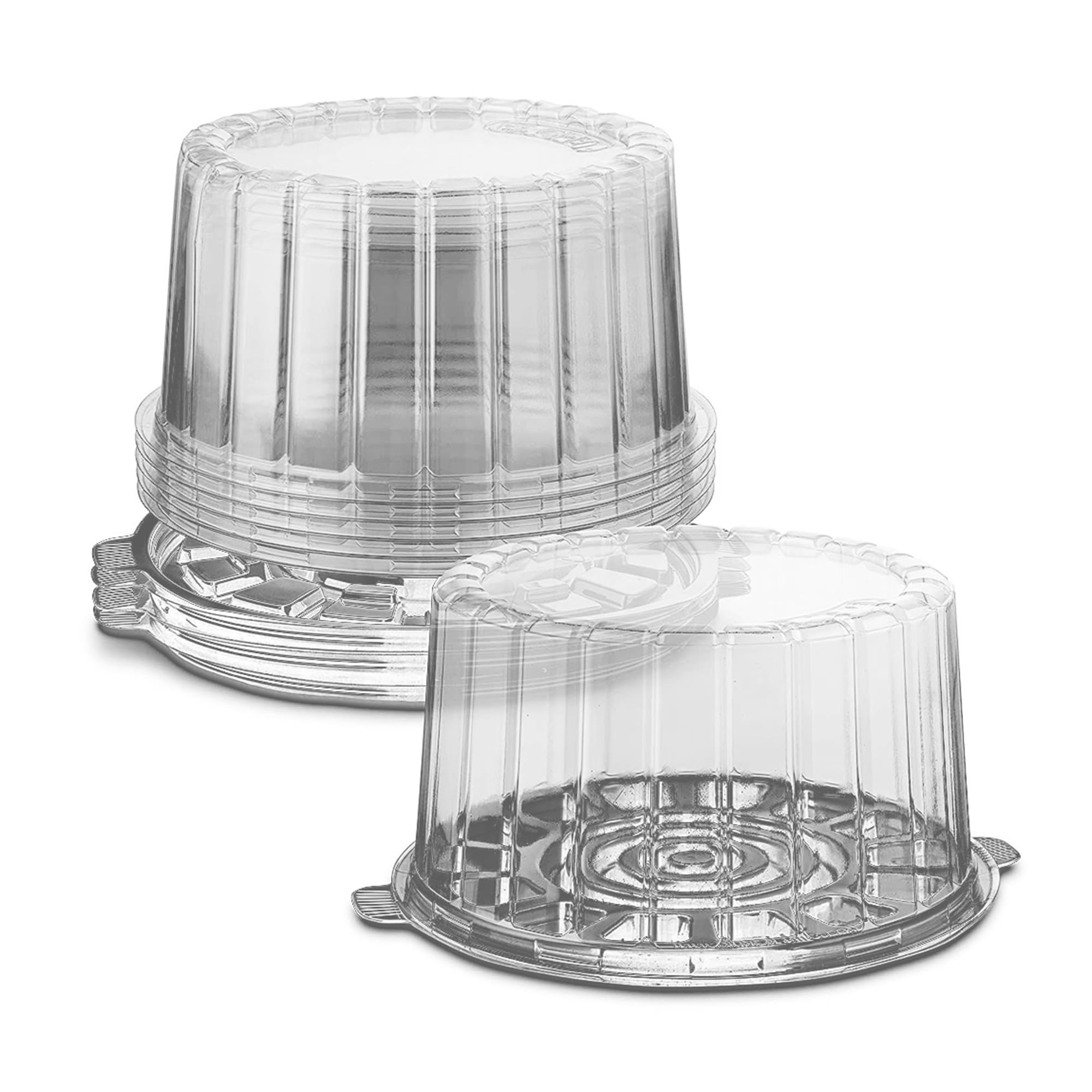 Amazon.com: MT Products PET Plastic Cake Container - 5 Pieces with ...