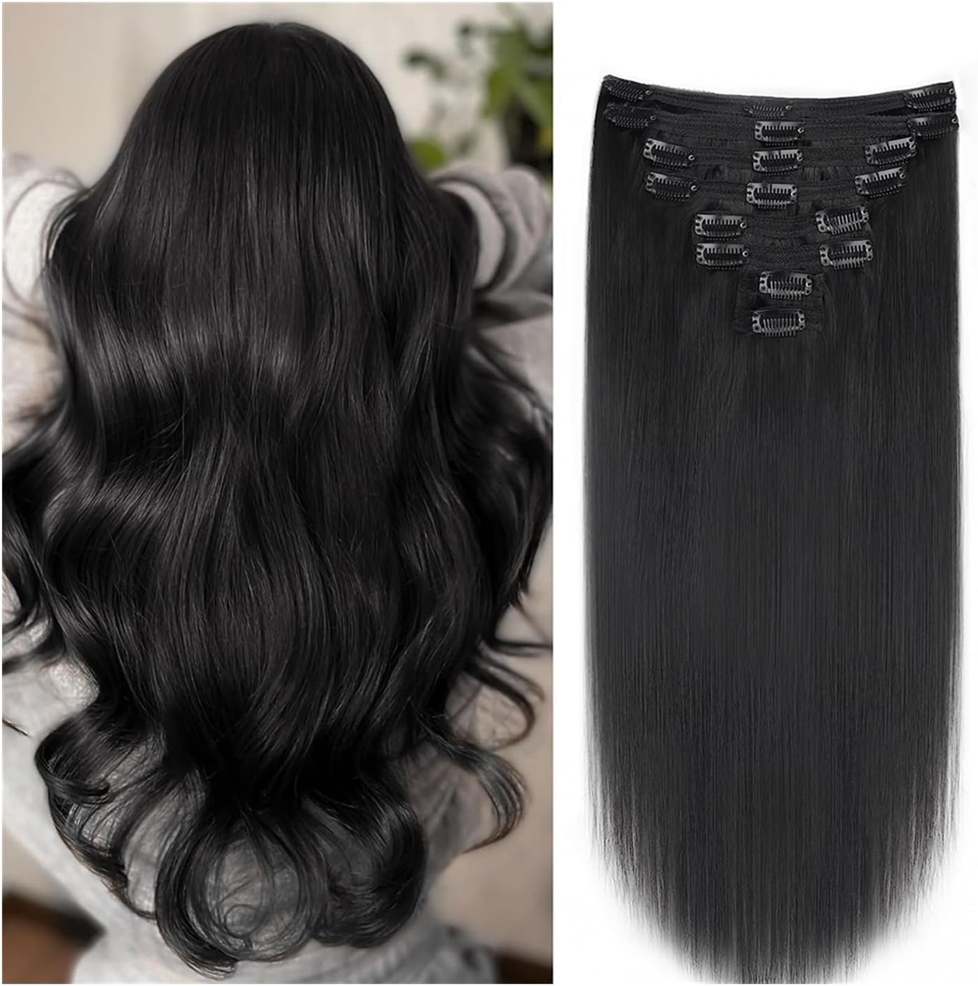 Extensions de cheveux secrètes, Extensions de cheveux humains à clips ...